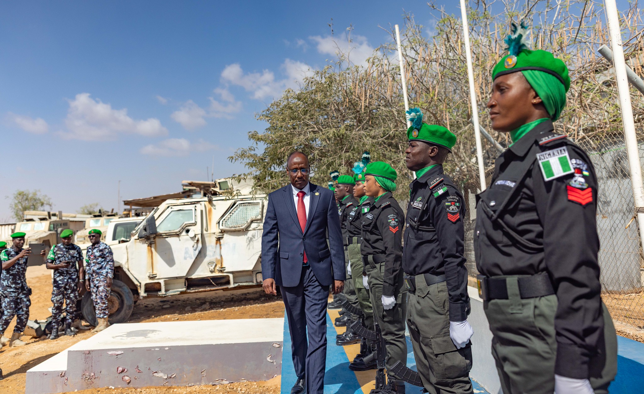 Deputy Head of AUSSOM visits Jazeera II Forward Operating Base on a ...